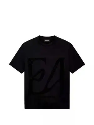 Emporio Armani Logo-print Short-sleeve T-shirt - Black