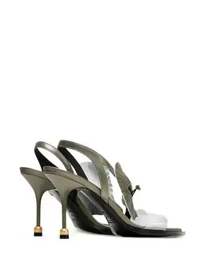 VANDA NOVAK Gloria Ruffled Slingback Sandals