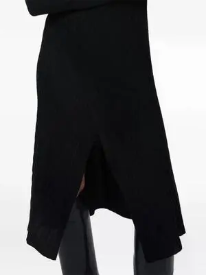 VIOLANTE NESSI Ribbed-knit Front-slit Dress