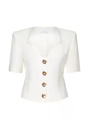 VIOLANTE NESSI Serrier Sculptural Heart-neck Top