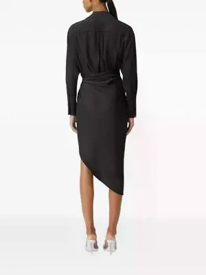 Gauge81 Silk Gathered Shirt Dress