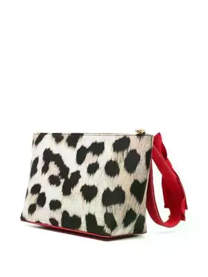 Givenchy Leopard-print Logo-print Clutch Bag