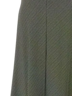 ELENA MIRÒ Check-pattern Flared Midi Skirt
