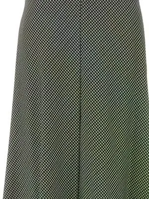 ELENA MIRÒ Check-pattern Flared Midi Skirt