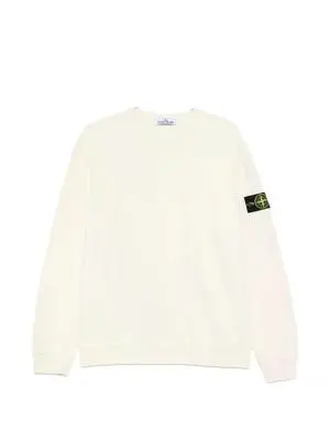 Stone Island Logo-patch Sweatshirt Neutrals
