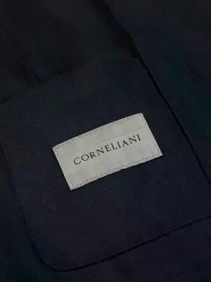 Corneliani Single-breasted Patch-pocket Blazer - Blue