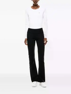 EA7 Stretch Leggings With High Waist And Bootcut Fit Core Lady - Black