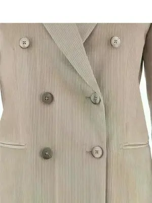 LARDINI Double-breasted Corduroy Blazer