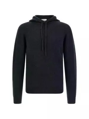 ROBERTO COLLINA Drawstring-hood Ribbed-trim Hoodie