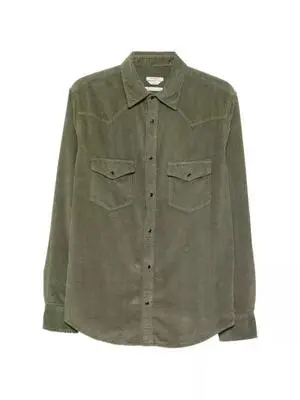 Jacob Cohen Corduroy-texture Shirt - Green