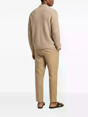 Orlebar Brown Thomas Chunky-knit Button-up Cardigan - Neutrals
