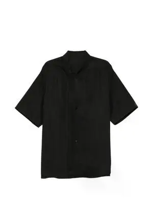 CROQUIS Woven-button Shirt - Black