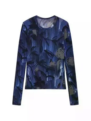 JNBY Printed Long Sleeve T-shirt - Blue