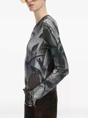 JNBY Mesh Long-sleeve T-shirt