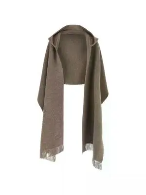 Brunello Cucinelli Hooded Scarf - Brown