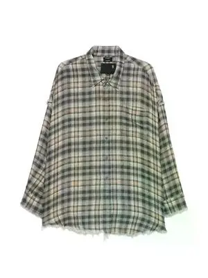 R13 Plaid-pattern Shirt - Grey