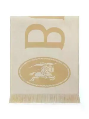 Burberry Logo Wool Scarf