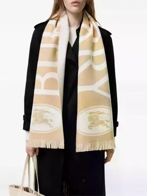 Burberry Logo Wool Scarf