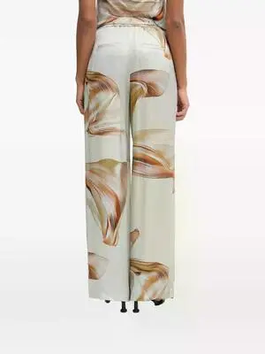 ISABELLE BLANCHE Abstract-print Drawstring-waist Trousers