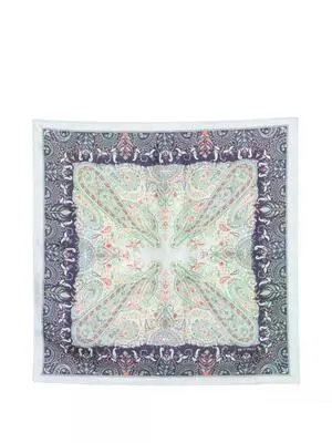 Etro Paisley-print Silk Scarf - Neutrals