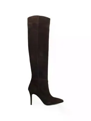L'ARIANNA Suede Pointed-toe Boots - Brown