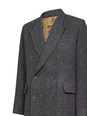 UMA WANG Double-breasted Peak-lapel Coat