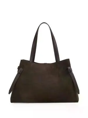 Yuzefi Gyoza Suede Tote Bag - Brown