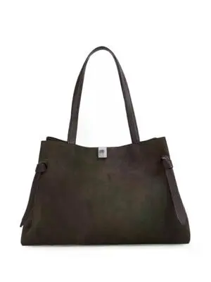 Yuzefi Gyoza Suede Tote Bag - Brown