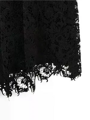 Fendi Lace Pleated Midi Skirt