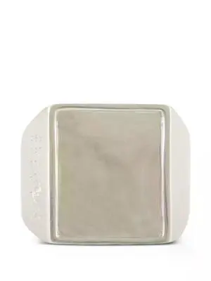 MAISON MARGIELA Engraved Signet Ring - Silver