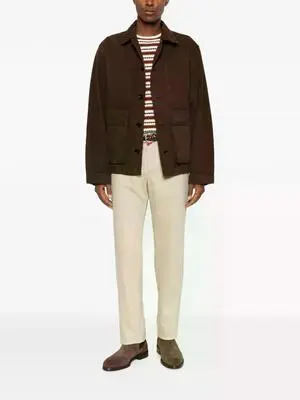 Kiton Pleated Straight-leg Trousers