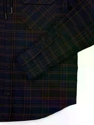 Off-White Check Hooded Shirt