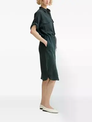 SESSUN Anatole Drawstring Midi Shirt Dress