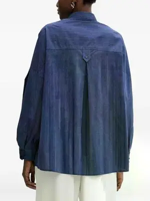 SESSUN Fontania Pinstripe-pattern Long-sleeve Shirt