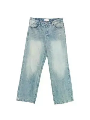 FOUND Faded Effect Jeans - Blue