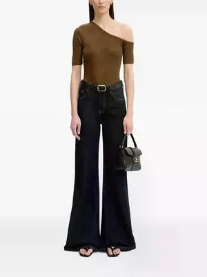 SESSUN Soline One-shoulder Ribbed Top