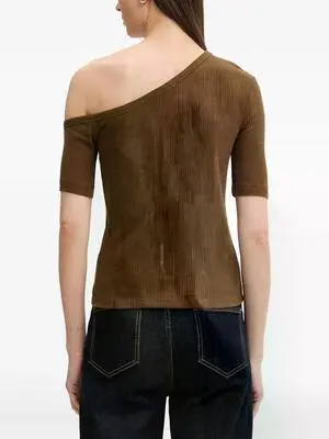 SESSUN Soline One-shoulder Ribbed Top
