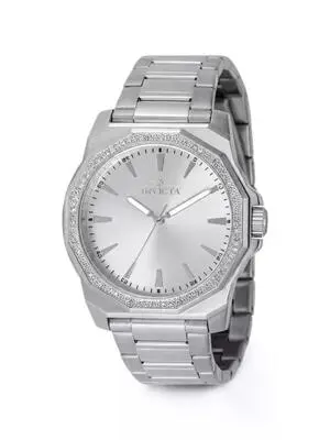 INVICTA Speedway Crystal-embellished 42mm Watch - Silver