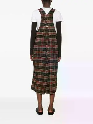 R13 Plaid-print Jumpsuit