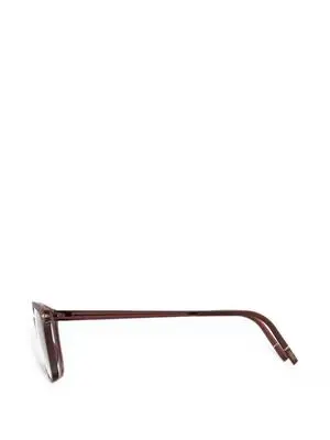 SILHOUETTE Vibrant Horizon Square-frame Glasses - Red