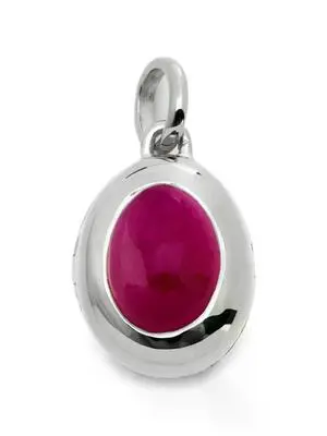 Monica Vinader Quartz Birthstone Locket Necklace - Silver