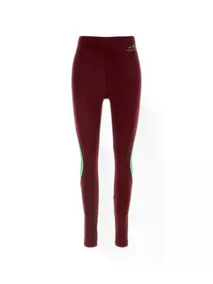Balenciaga Techwear Leggings In Burgundy/ Aqua - Red