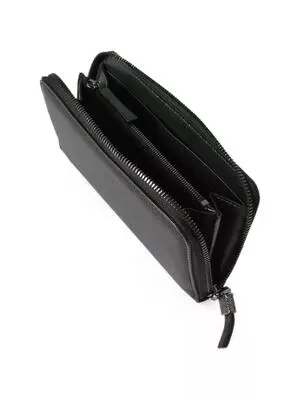 Brunello Cucinelli Grained-leather Wallet With Shiny Zipper Pull