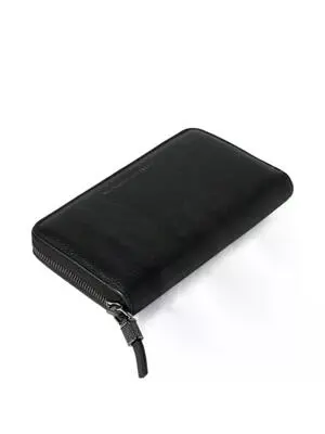 Brunello Cucinelli Grained-leather Wallet With Shiny Zipper Pull