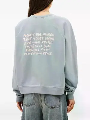 Ba&sh Swing Logo-print Raglan-sleeve Sweatshirt