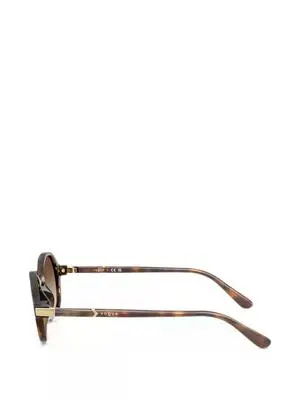 VOGUE EYEWEAR Tortoiseshell-effect Round-frame Sunglasses