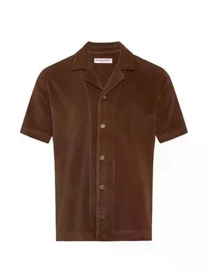 Orlebar Brown Hawkin Towelling Shirt - Brown