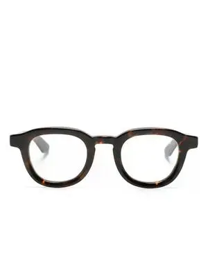 MOSCOT Dahven Square-frame Glasses - Brown