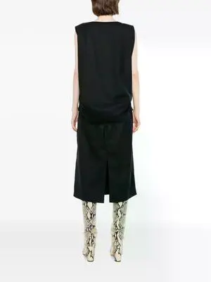 LESS Layered Sleeve Midi Dress