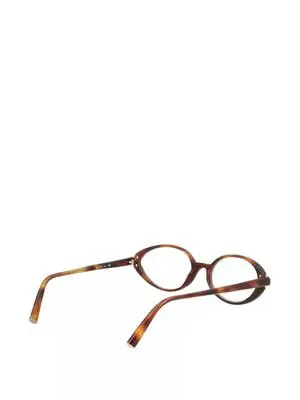 Gianfranco Ferre Tortoiseshell Oval Frame Eyeglasses